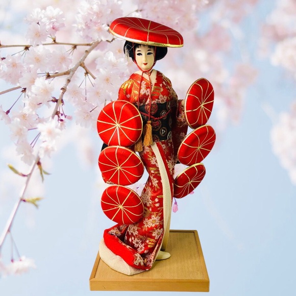 Art | Vintage Nishi Geisha Hat Dancing Doll 18 Japanese Lady Figurine ...